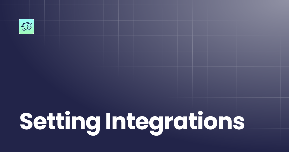 Setting Integrations | Docs
